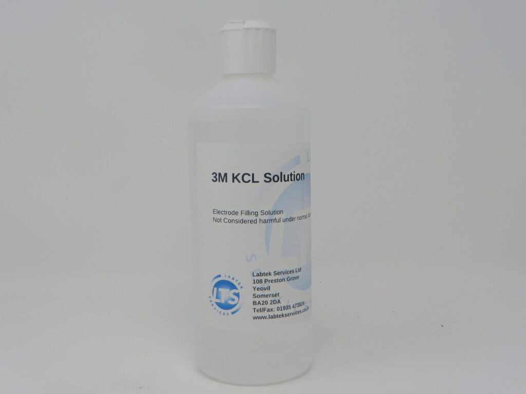 Potassium Chloride 3M KCL Solution 500ml - Labtek Services Ltd