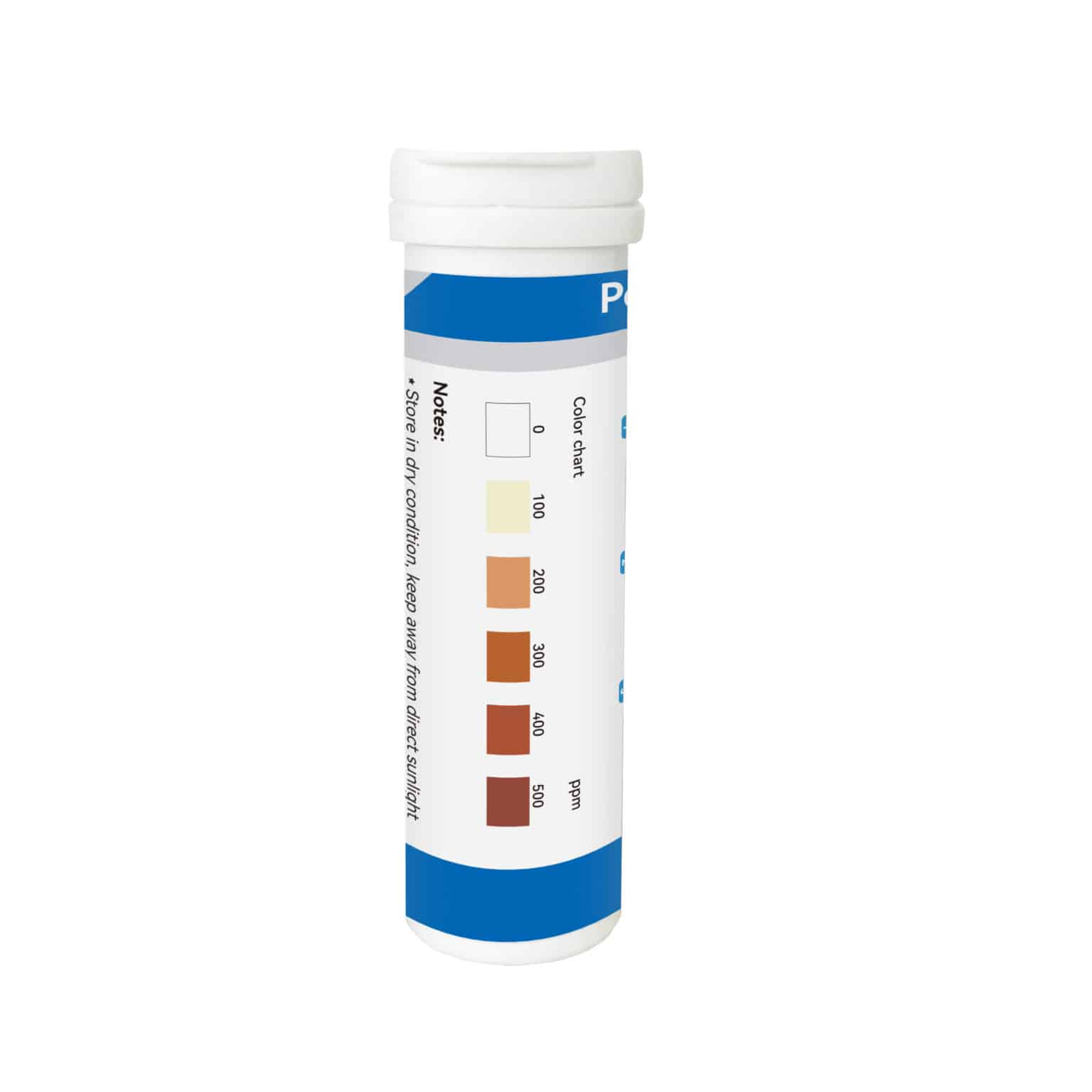 Peracetic Acid Test Strips 0-500ppm - 100ppm Intervals - 100strips ...